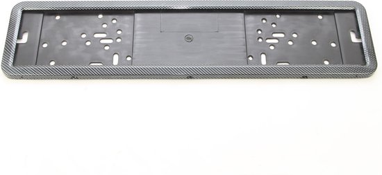 Kentekenplaat houder - Staal - Carbon look - Set van 2 | bol