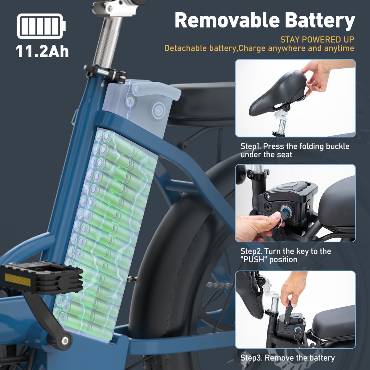 Hitway BK6 Elektrische Fiets | Opvouwbare E-bike | 20 Inch Fat Tire ...