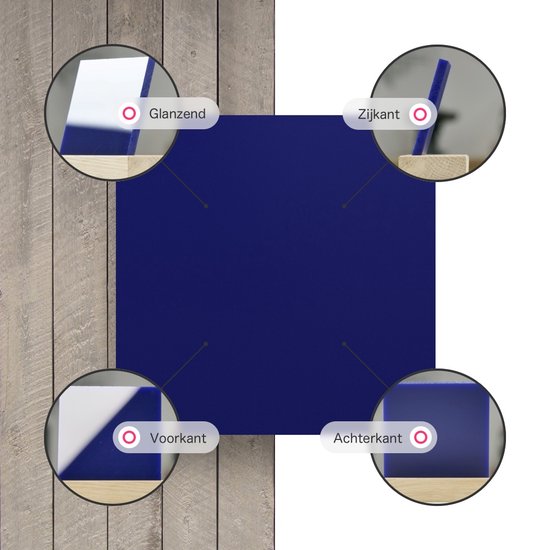 Plexiglas plaat 8 mm dik - 90 x 50 cm - Letterplaat Nachtblauw | bol