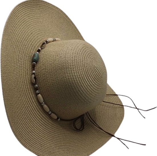 Zonnehoed Strandhoed Rondehoed Effen Beige | bol