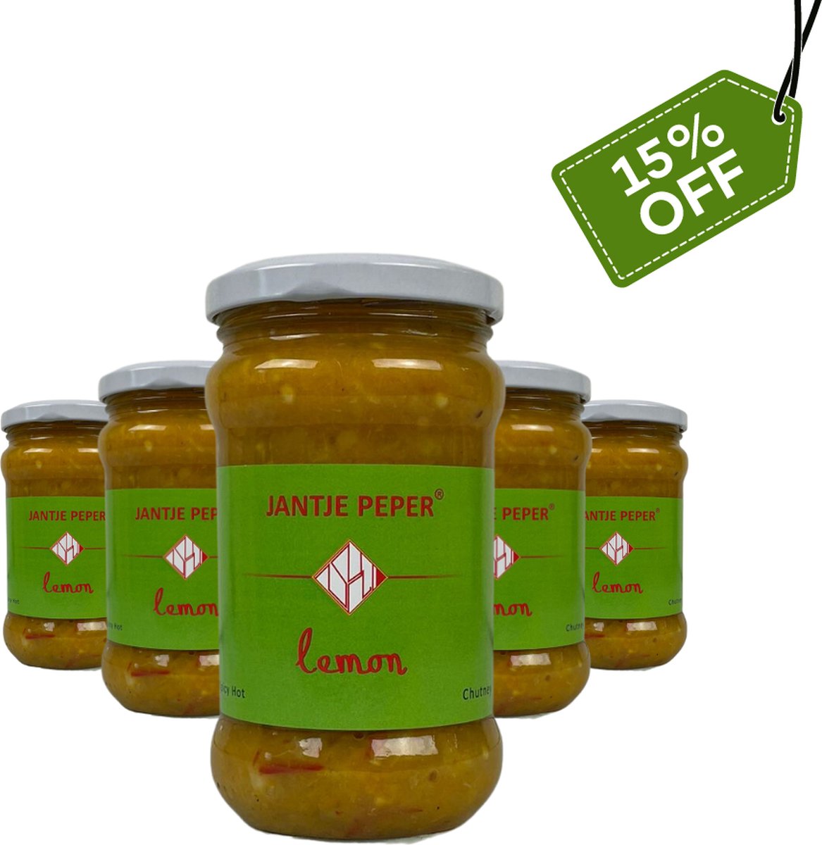 Jantje Peper - Lemon Chutney - 3x 300g - Verse Peper, Sambal, Hotsauce ...