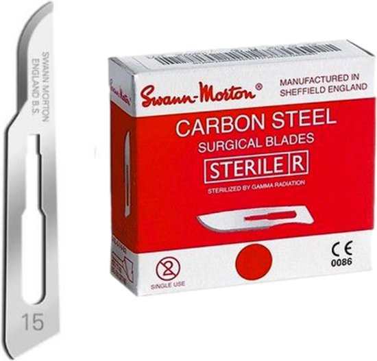 SWANN MORTON Scalpel Mes - Steriel - Nr.15 | bol.com