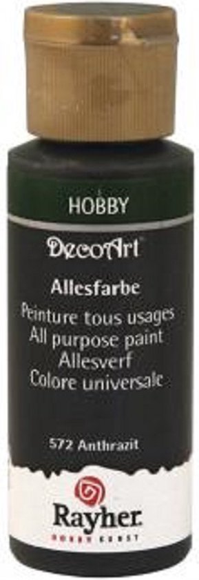 Rayher Acrylic verf 59 ml - Kleur : Antraciet | bol.com