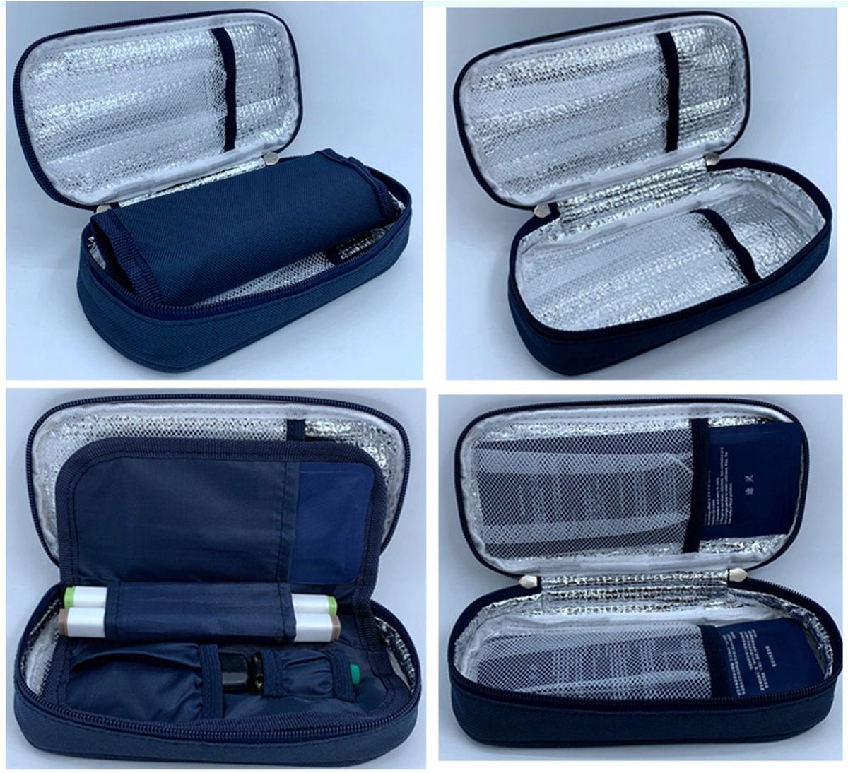 Diabetes tas - inclusief coldpack - koeltas- diabetes etui - insuline ...