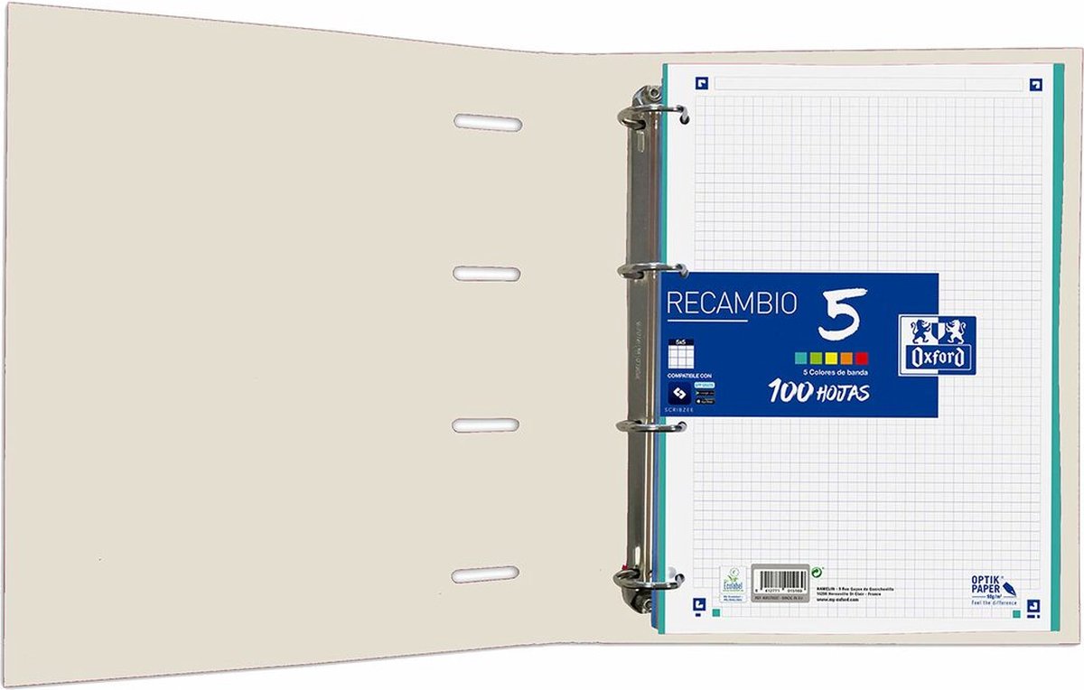 Ringmap Oxford Classic Europeanbinder Wit A4 | bol