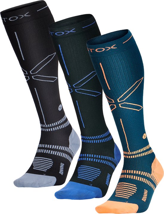 STOX Energy Socks - 3 Pack Hardloopsokken voor Mannen - Premium ...