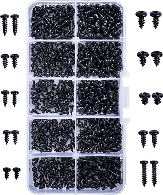 zelftappende schroeven-assortimentset / universal screw assortment box ...