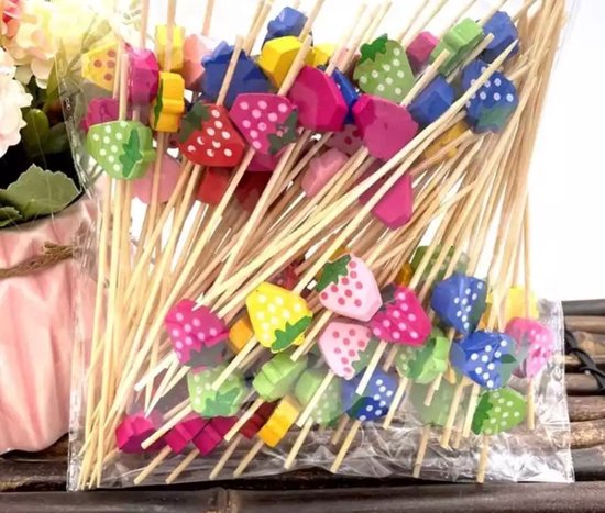 Akyol - 10 x cocktail prikkers -verjaardag prikker - fruit cocktail ...