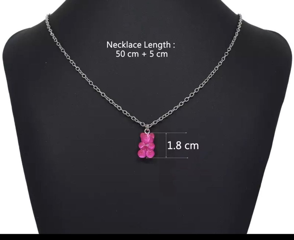 Akyol - beren ketting - Roze - Beertje - ketting met beer- Cadeau ...