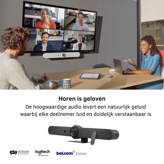Logitech Rally Bar | All-in-One Conferentie camerasysteem | Voor ...
