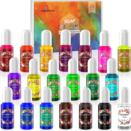 Kleur Pigment, (20 x 10 ml) vloeibare Epoxy Pigment Hars Kleurstof ...