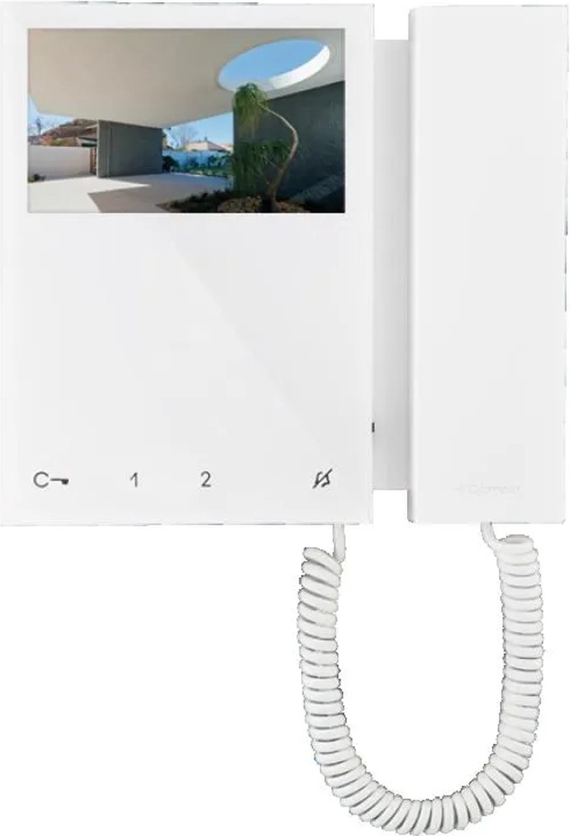 Comelit Mini monitor kleur SBC wit (Inclusief Grondplaat) - 6701W - Wit ...