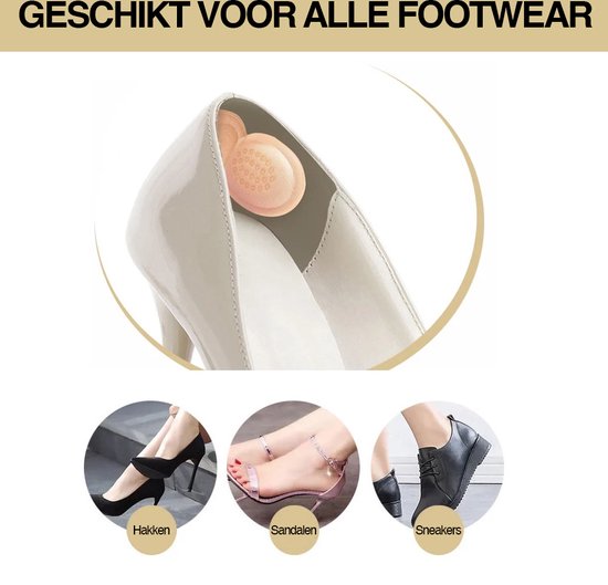 Consumerce® Set Anti Blaren Hielkussens Zwart – Voor Schoenen, Hakken ...