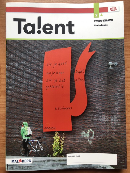 Talent VMBO/HAVO Nederlands 2 deel A Max, Mirjam van den Berg ...