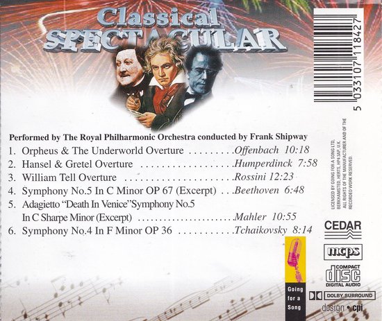 Classical Spectacular - The Royal Philharmonic Orchestra o.l.v. Frank ...