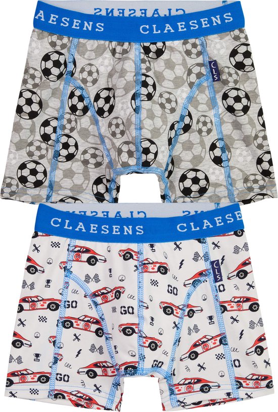 Claesen's 2-Pack Boxershort Race Car Football 164/170 | bol