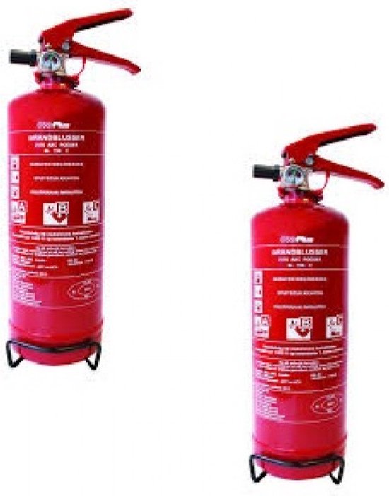 Brandblusser poeder - ABC - 2 kg - Met manometer en beugel | bol