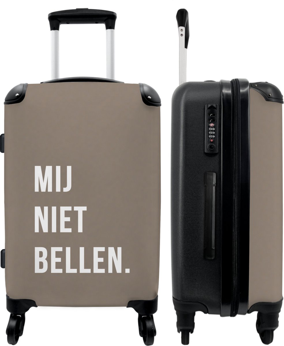 NoBoringSuitcases.com® Koffer groot - Quotes - Spreuken - Mij niet ...