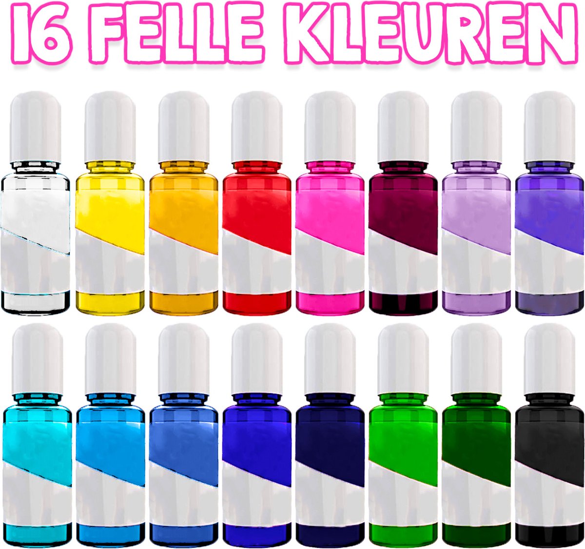 Allerion Epoxy Pigment Set – Knutselset – 16 verschillende kleurstoffen ...