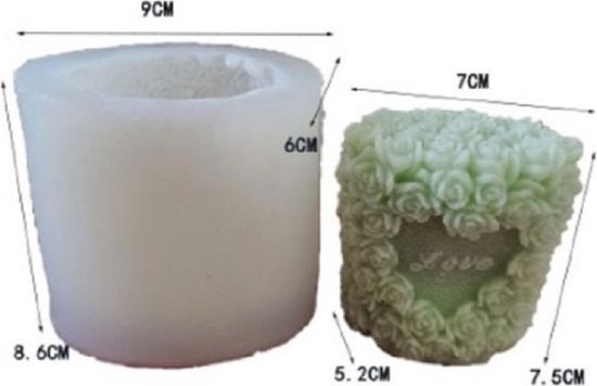 Mal met hart en bloemen met tekst Love / mal Valentijn /mal liefde /mal ...