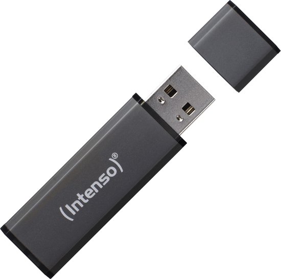 (Intenso) Alu Line USB-stick - 8GB - USB 2.0 - antraciet | bol