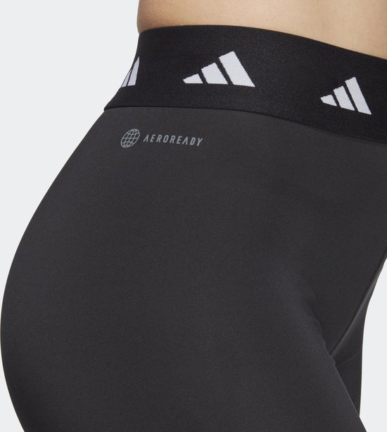 Adidas Performance Techfit Korte Legging Dames Zwart M 8cm