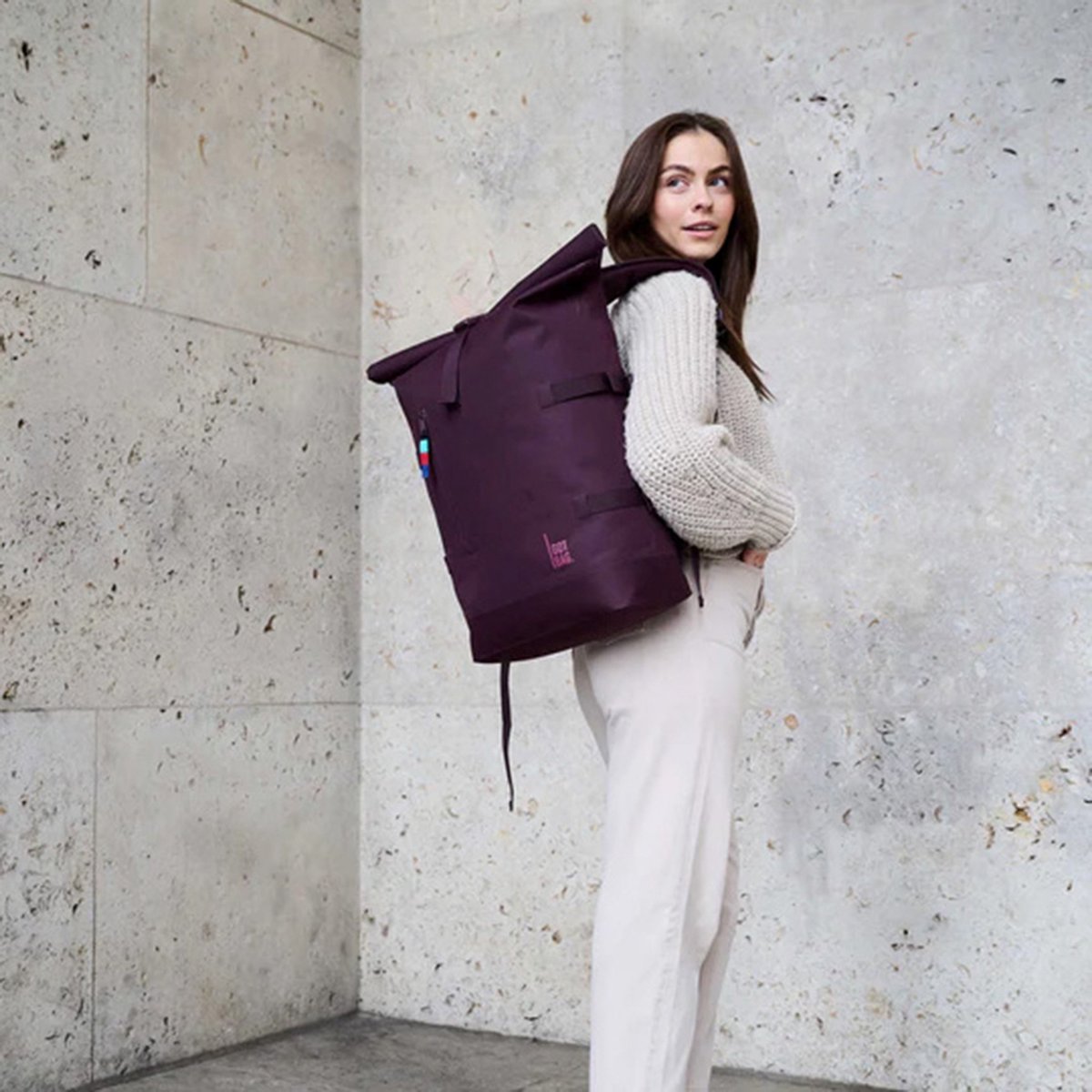 GOT BAG Dames Laptop Rugzak / Rugtas / Laptoptas / Werktas - Rolltop ...