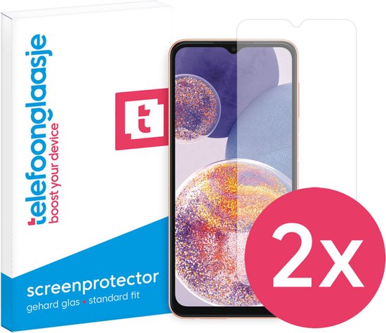 DuoPack: Samsung Galaxy A23 screenprotector gehard glas | bol.com