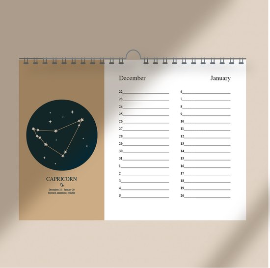 Birthday calendar - star signs | bol
