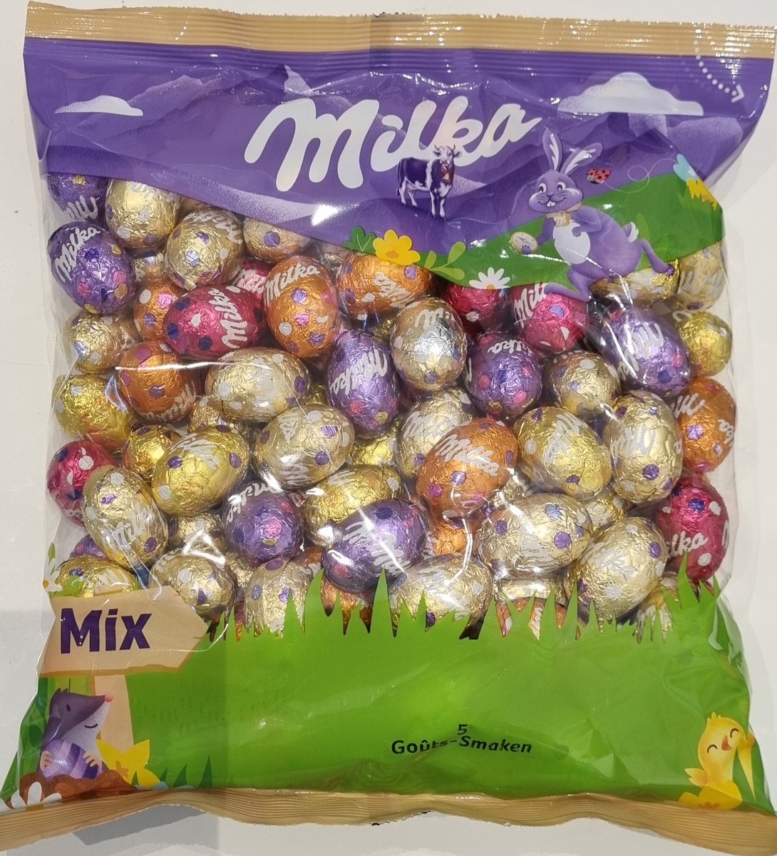 Milka Paaseitjes mix 5 smaken - zak 1 kg | bol