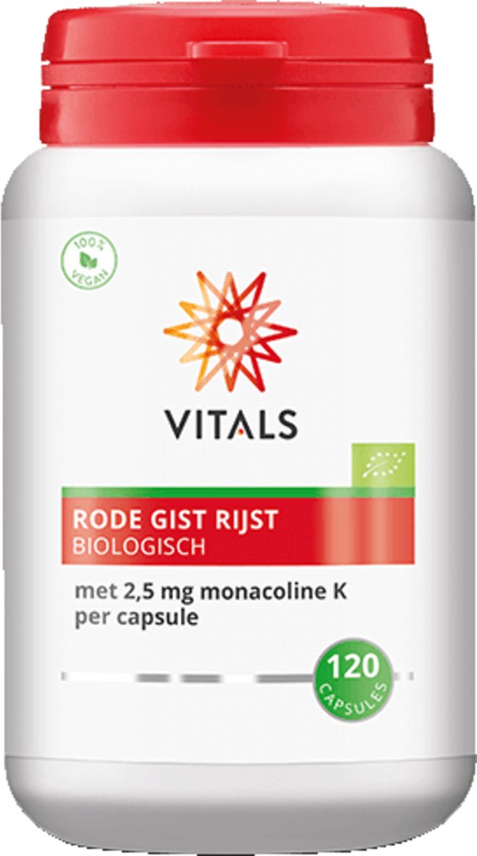 Vitals Rode Gist Rijst Bio 120 capsules | bol