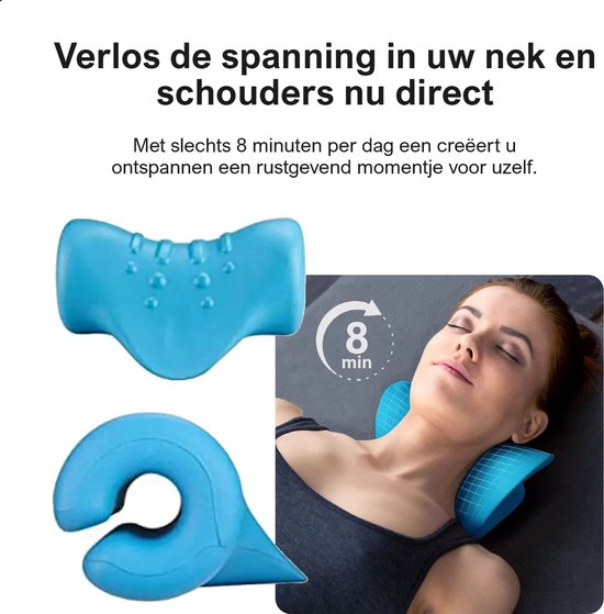 Nekstretcher met warmte - Neck releaser - Nekmassage Apparaat - Nek ...