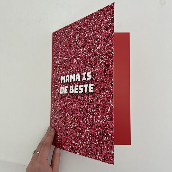 Wenskaart Moederdag: Mama is de beste | Fotofabriek A4 kaart | Moederdag kaart | bol