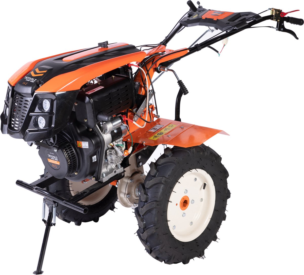 Grondfrees 10CP ploeg grote omkeerbaar + metalen wielen 418CC+ | bol