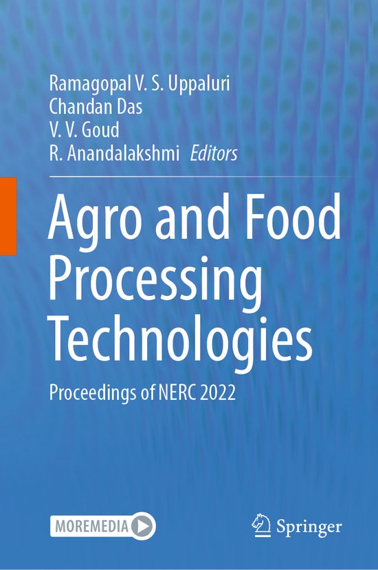 Agro and Food Processing Technologies | 9789811997037 | Boeken | bol