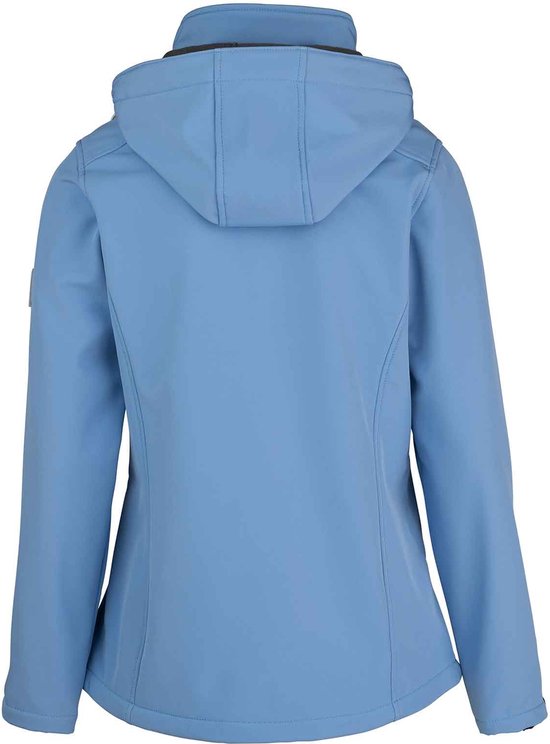 BJØRNSON Layna Softshell 4 Seizoenen Tussenjas Dames Winddicht - Maat 44 - Blauw | bol
