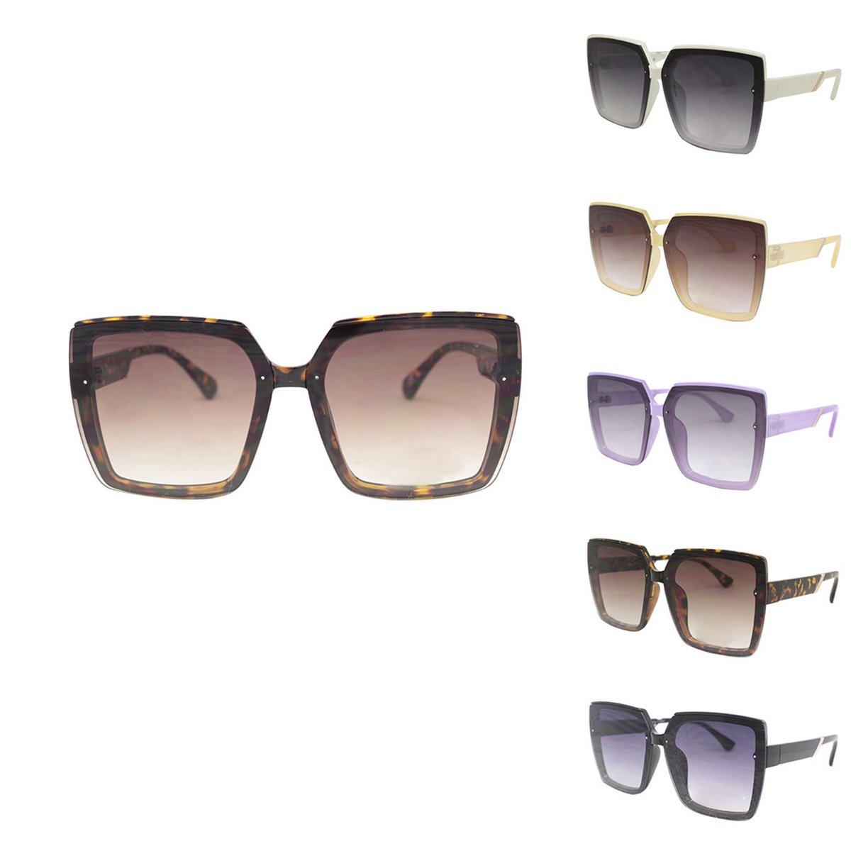 Sun Fun Oversized Retro Zonnebril - Premium Zonnebril - Dames - Trendy ...