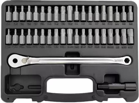 40-delige bitset met ratelsleutel | bol