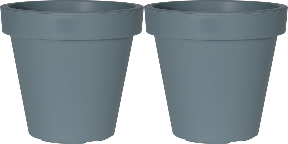 Pro Garden Plantenpot/bloempot Botanic - 2x - Tuin buiten - kunststof ...