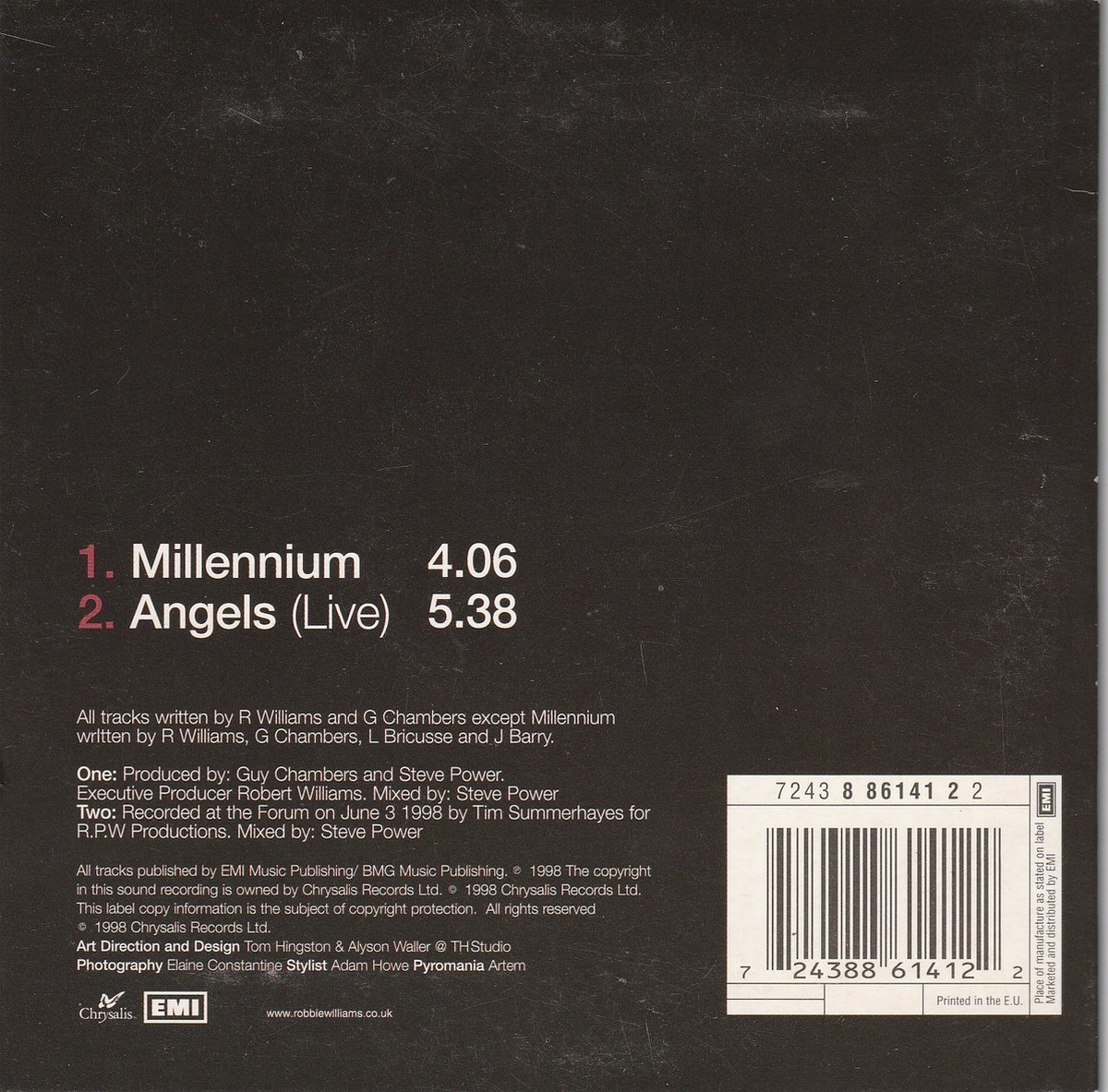 CD single Robbie Williams – Millennium, Robbie Williams | Muziek | bol