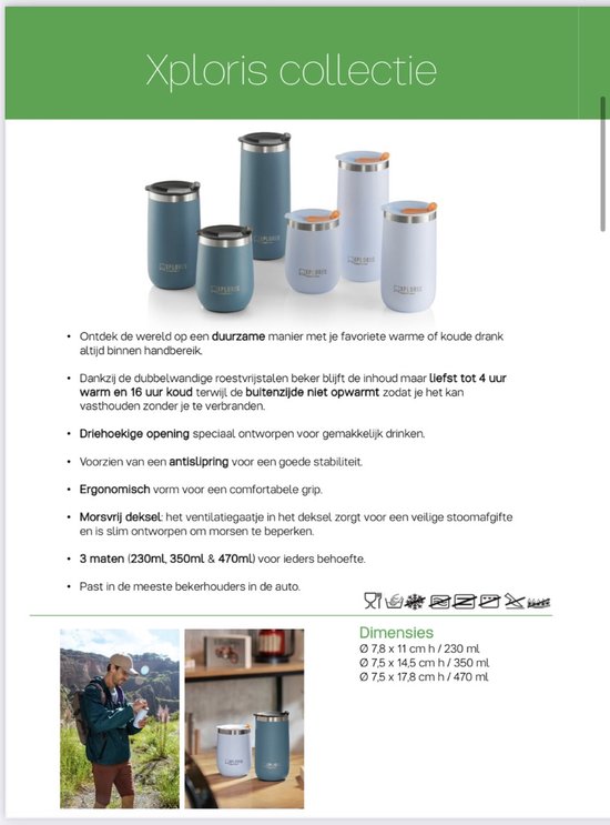 Tupperware xploris set (wit/lichtblauw) | bol