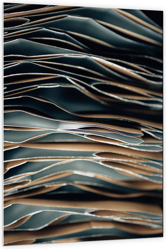 PVC Schuimplaat- Kartonnen Stapel - 100x150 cm Foto op PVC Schuimplaat ...