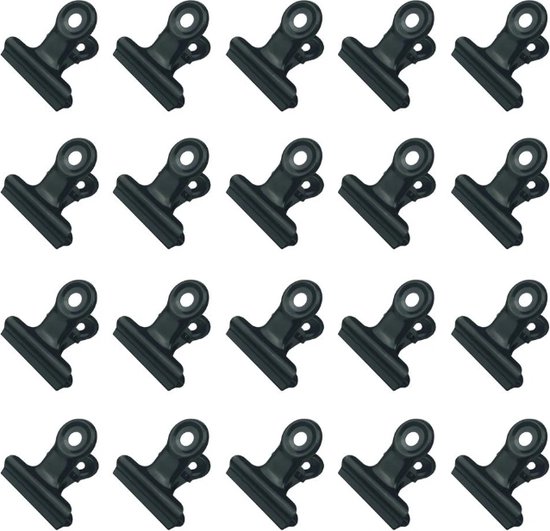 Papierklem - bulldog clip - decoratie clip - zwart 30mm - 40 stuks | bol