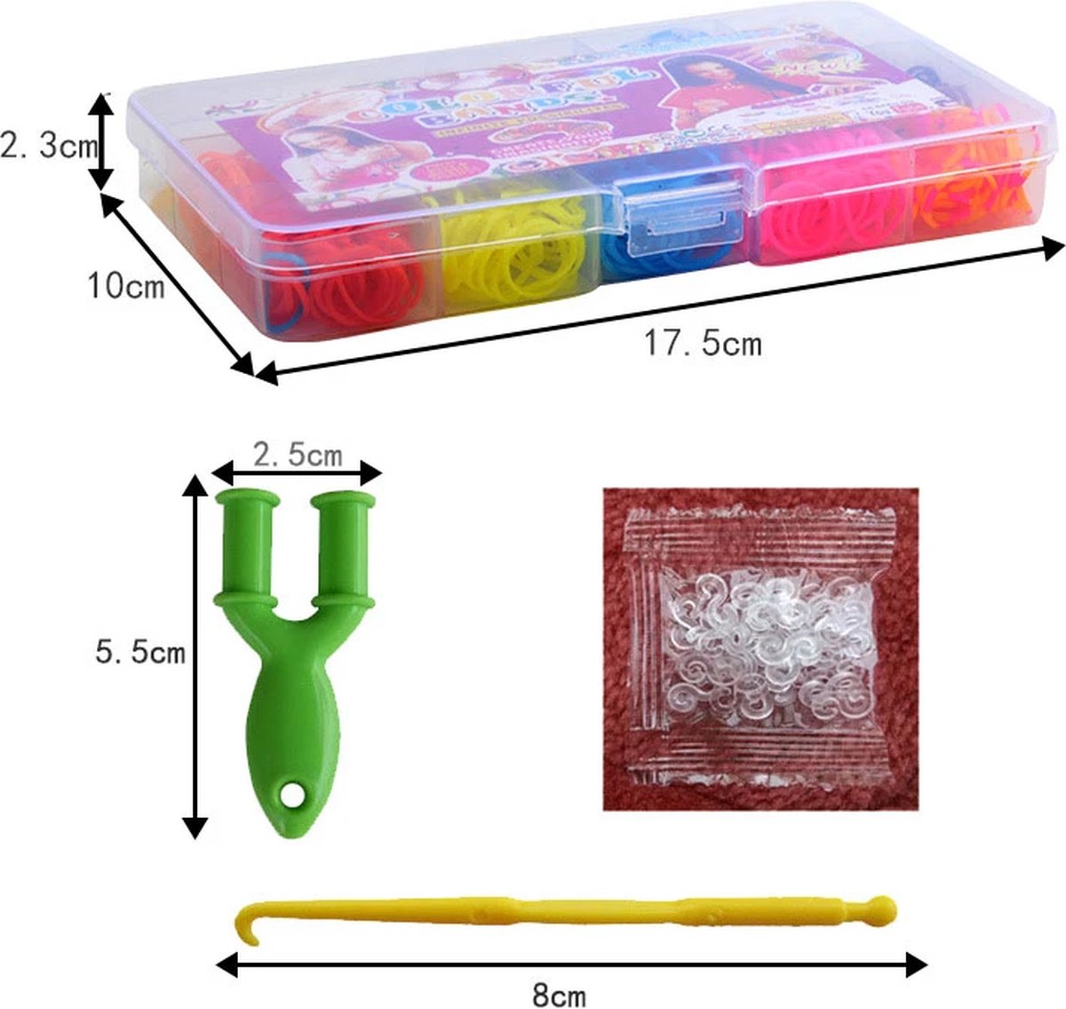 Loombandjes Pakket voor Starters - Basis Loombands - Loom Bandjes ...