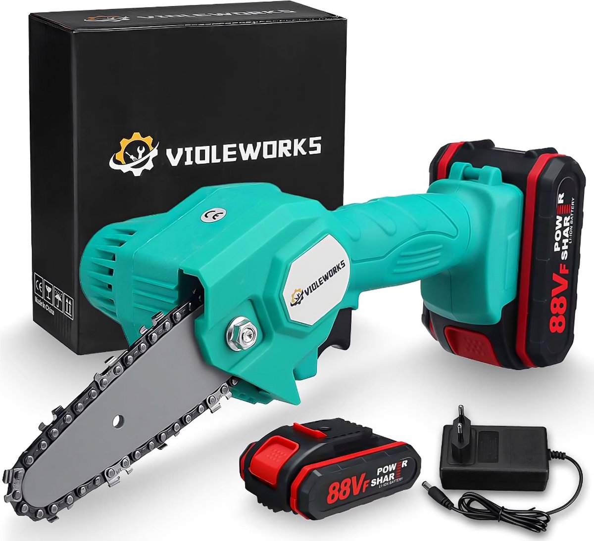 PerfectGear Mini Kettingzaag - Snoeizaag - Elektrische Snoeischaar ...