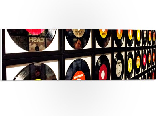 PVC Schuimplaat- Muur Vol Traditionele Platen - 60x20 cm Foto op PVC ...