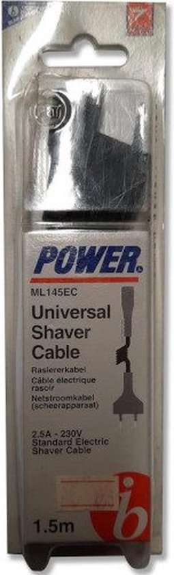 Bandridge - Netstroomkabel scheerapparaat - C1 - 1.5m - 2530V/2.5A ...