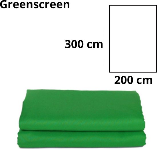 Greenscreen - Groen - Fotografie Achtergrond - 200 x 300 CM - Groen ...