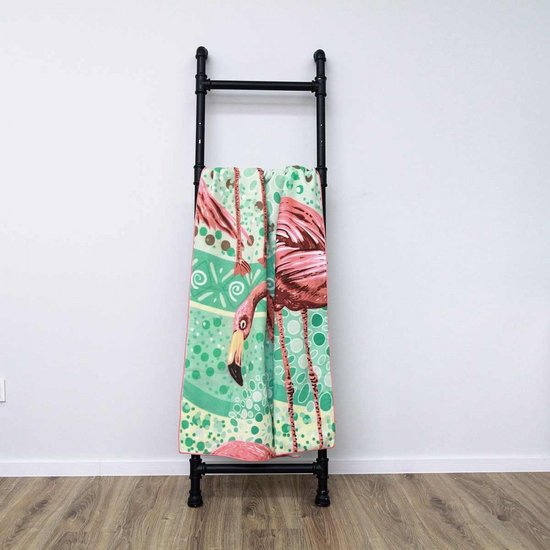 Flamingo handdoek strand 170x90 microvezel | bol