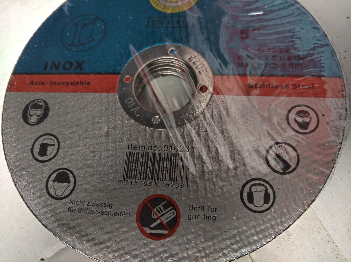 Slijpschijf - 125 mm - metaal | bol.com